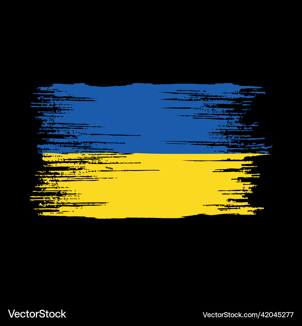 Ukraine flag Royalty Free Vector Image - VectorStock
