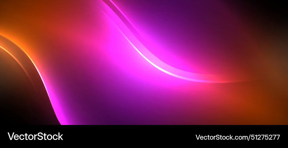 Violet and pink wave with electric blue circles Vector Image