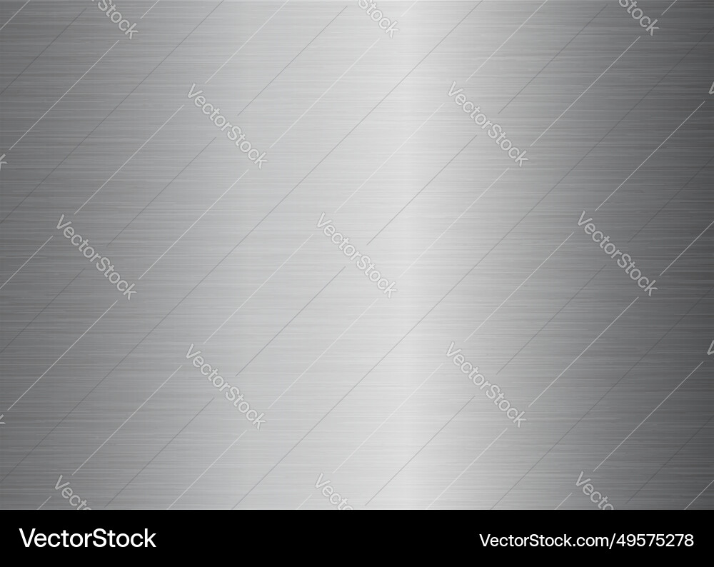 Brushed metal texture steel background stainless Vector Image
