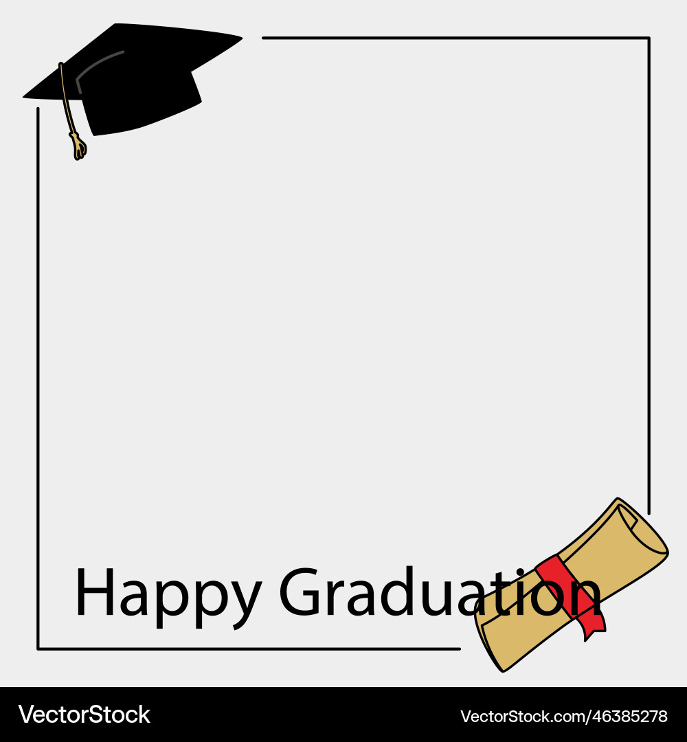 Graduation background design Royalty Free Vector Image