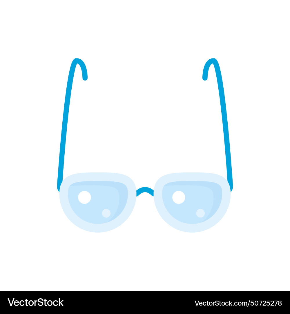 Ophthalmology flat icon eyeglasses modern Vector Image