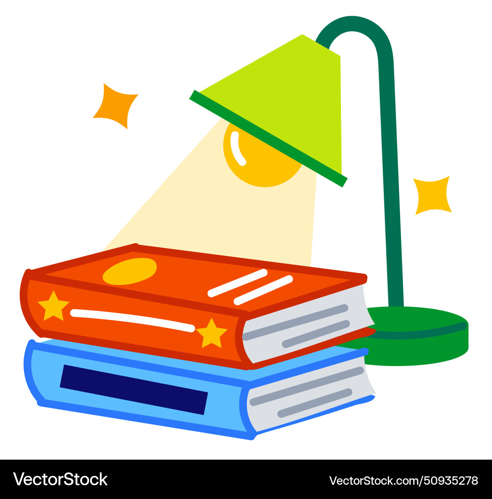 Reading lamp Royalty Free Vector Image - VectorStock