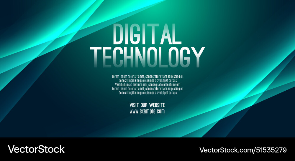 Digital technology speed connect blue green tech Vector Image