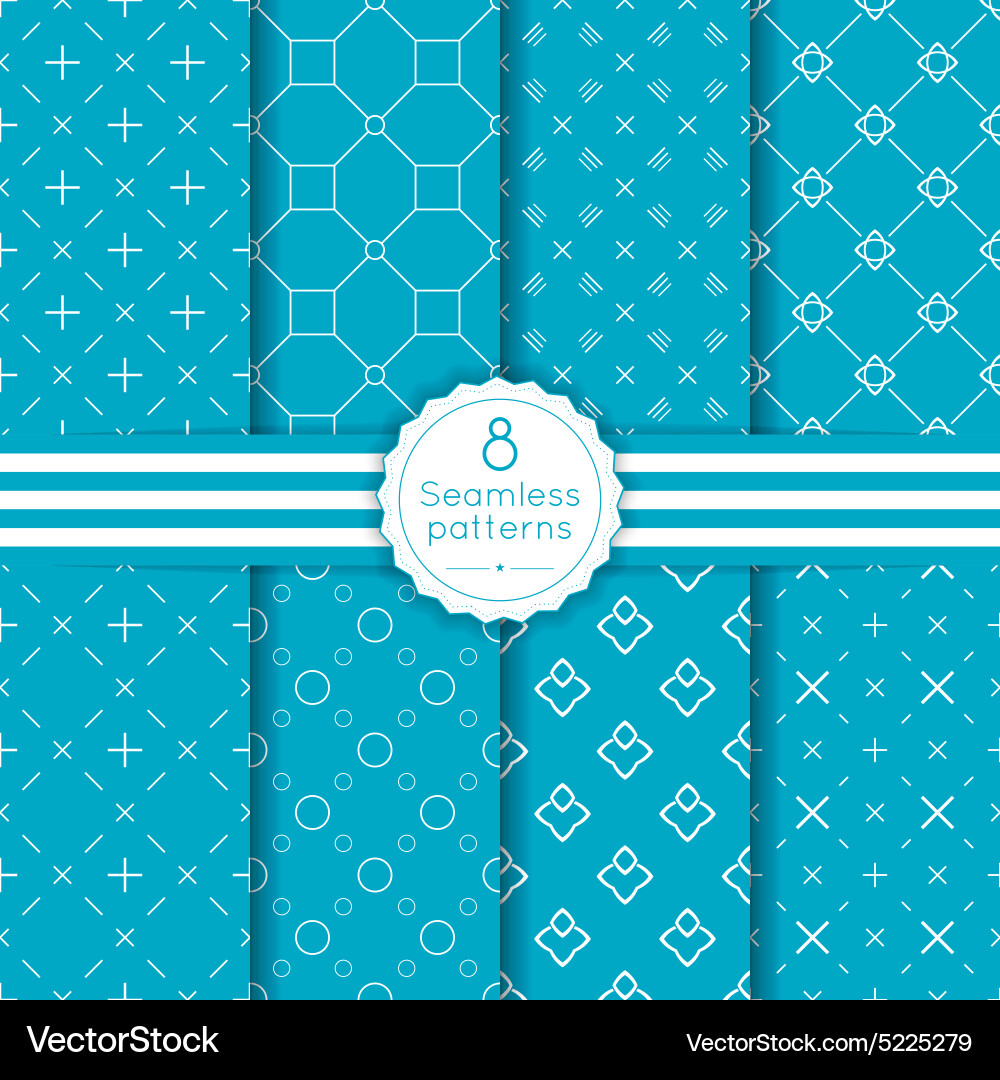 Geometric Blue Pattern Royalty Free Vector Image