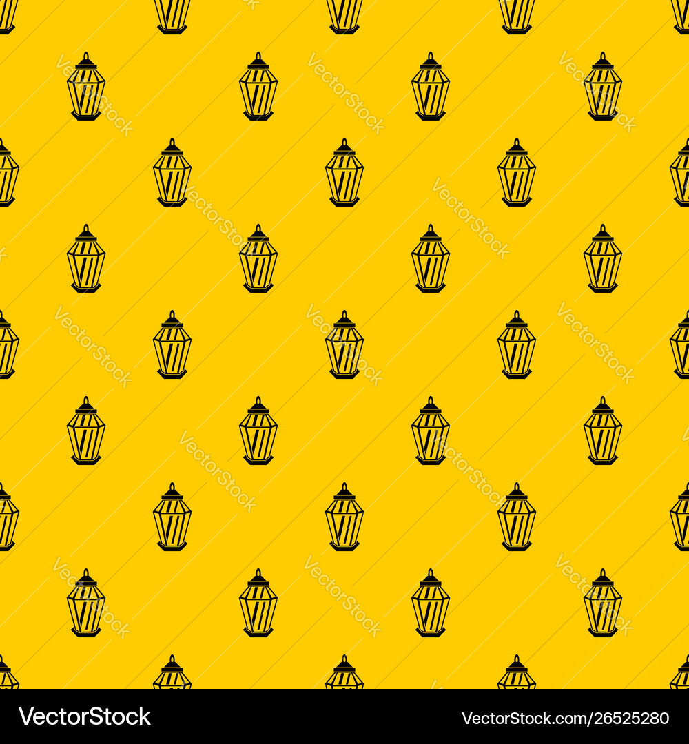 Arabic lantern pattern Royalty Free Vector Image