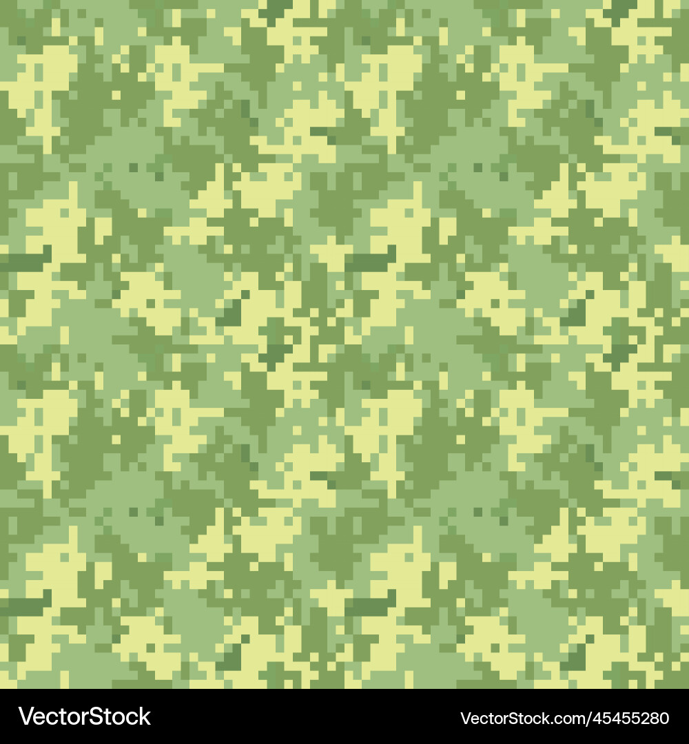 Camouflage military pixel Royalty Free Vector Image