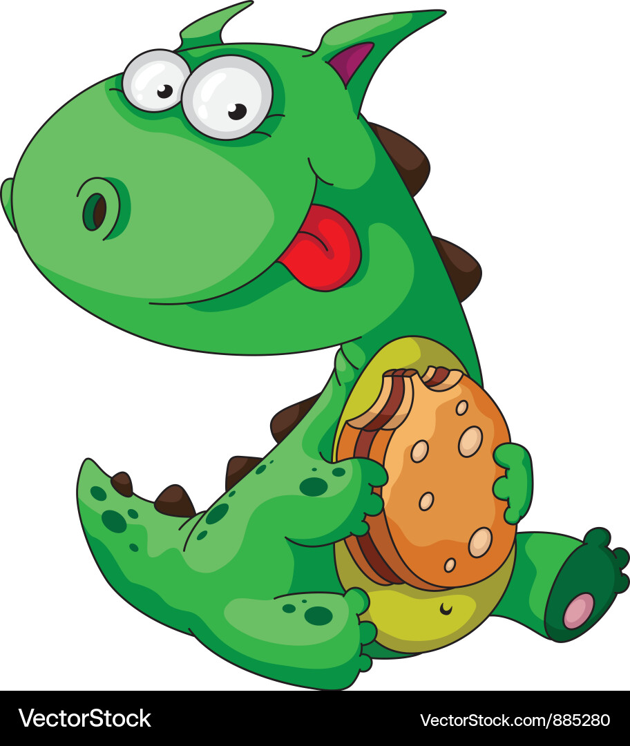 Dinosaur Eating Vector Images (over 380)