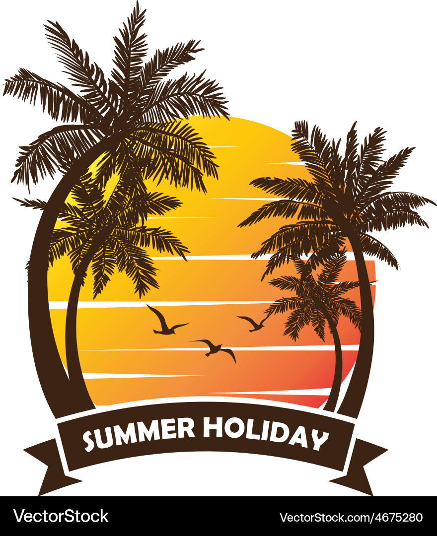 Summer holiday Royalty Free Vector Image - VectorStock