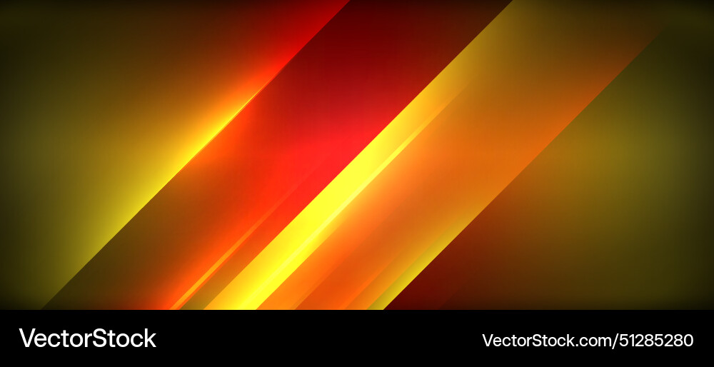 Vibrant red and amber stripes contrast against Vector Image