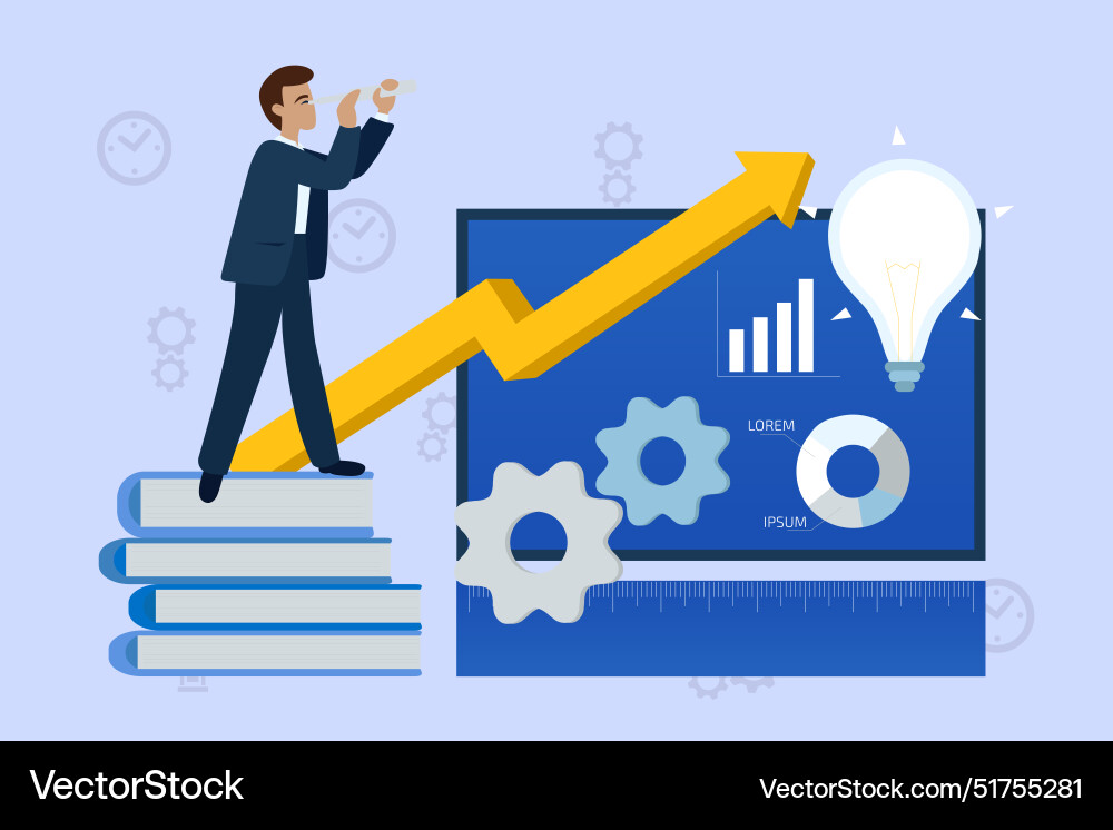 Brainstorming and creativity business meeting Vector Image