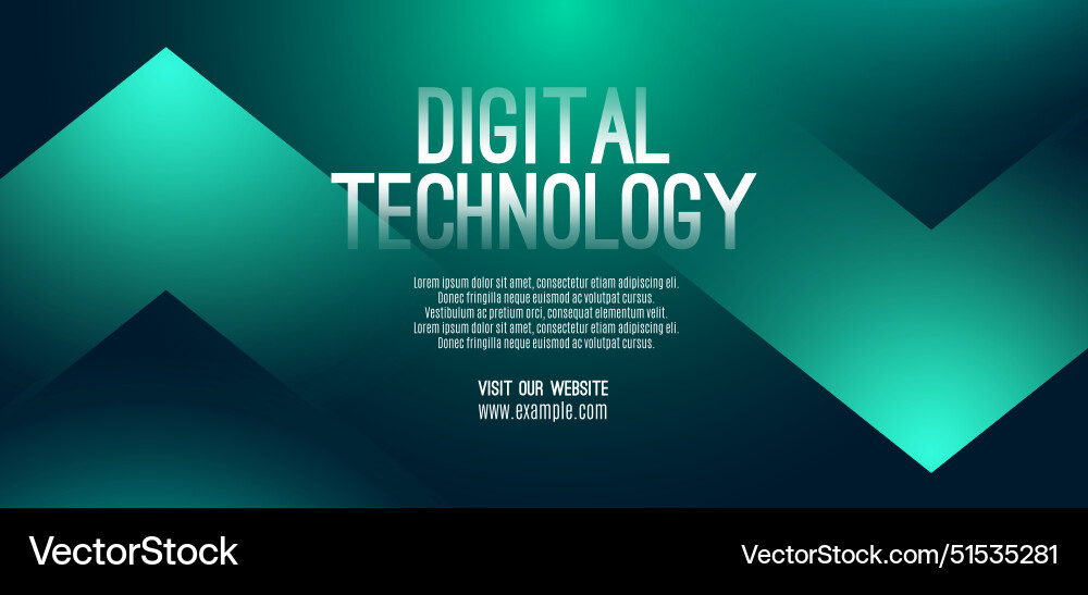 Digital technology speed connect blue green tech Vector Image