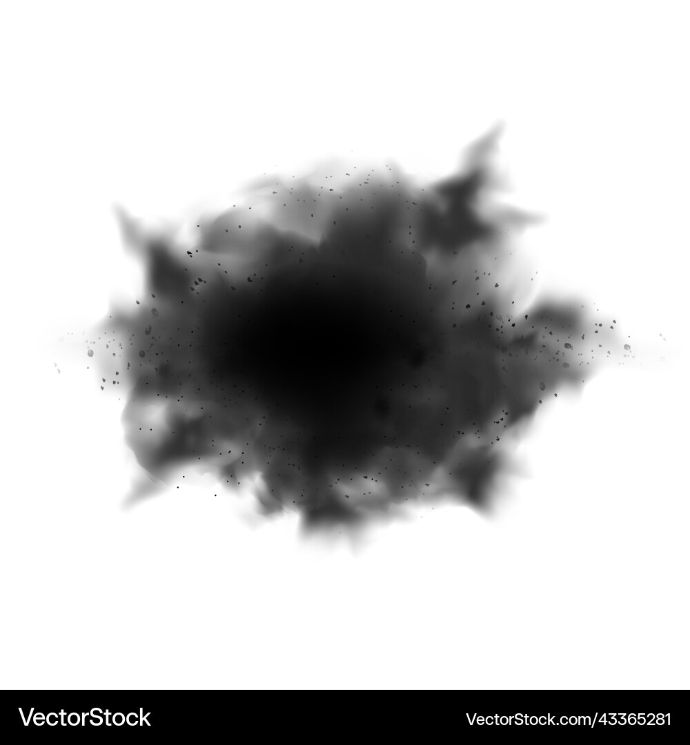 Dust coal realistic Royalty Free Vector Image - VectorStock