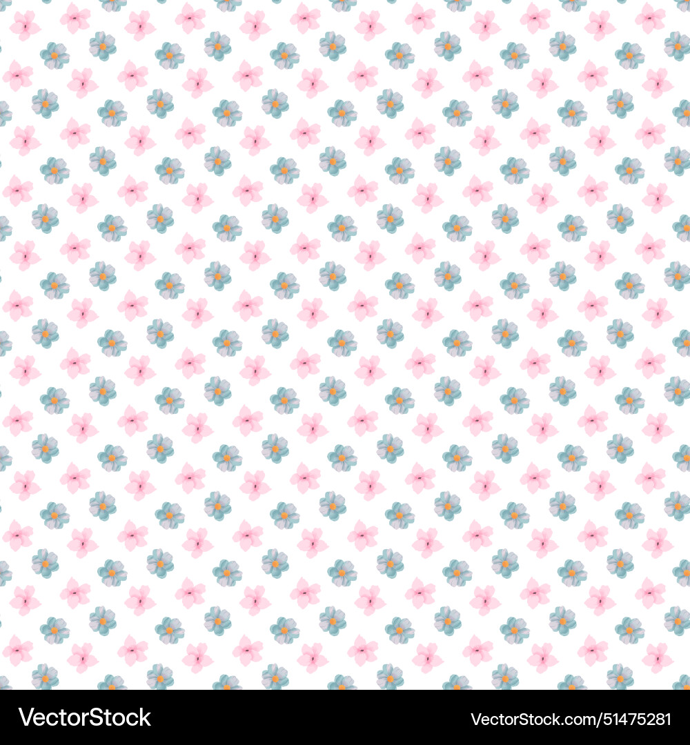 Japanese water flower seamless pattern design Vector Image