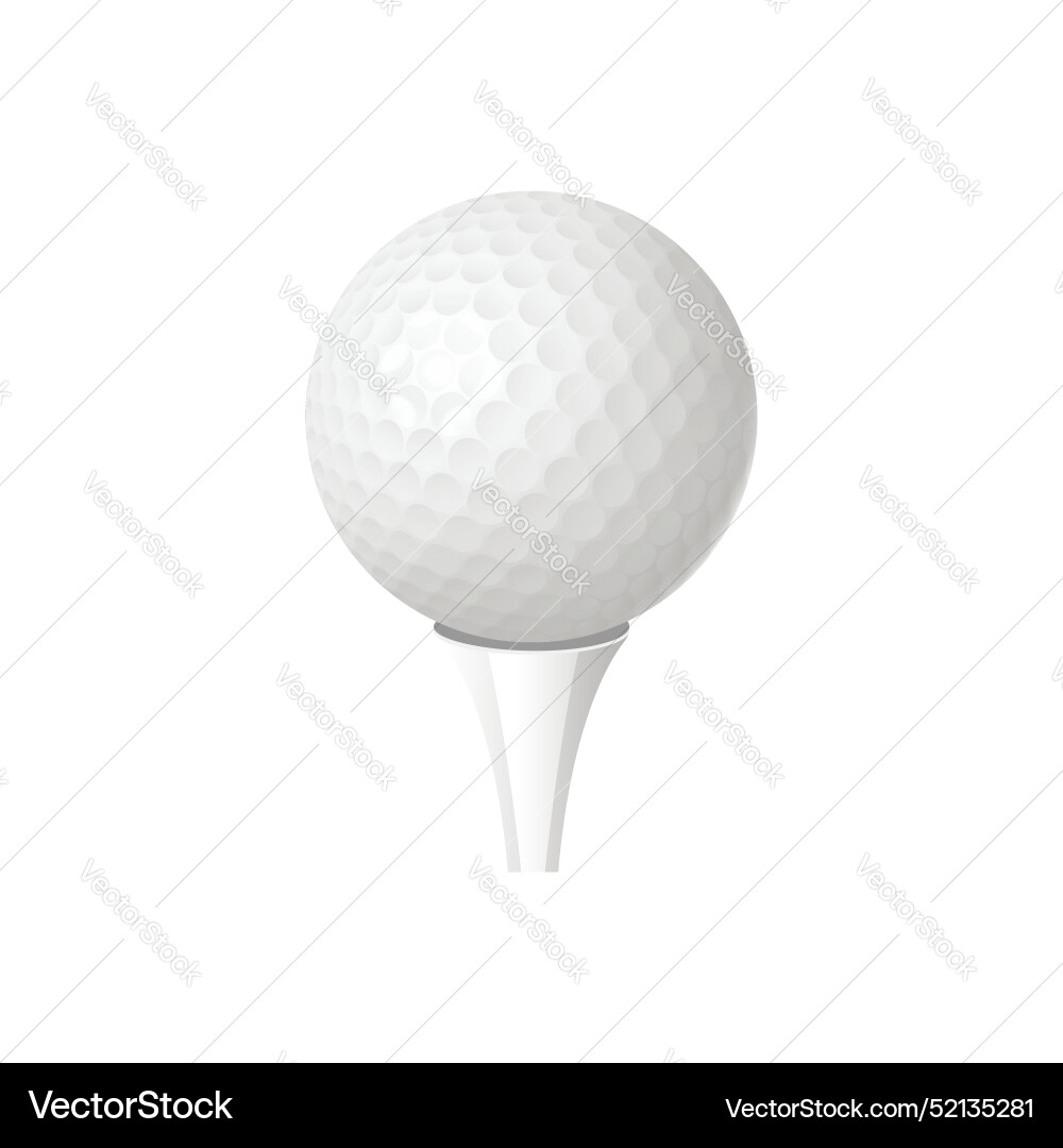 Realistic golf ball (52135281) – Royalty-Free Vector | VectorStock