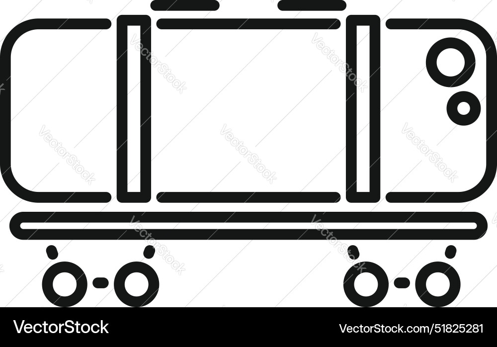 Tank trailer carrying flammable liquid moving Vector Image
