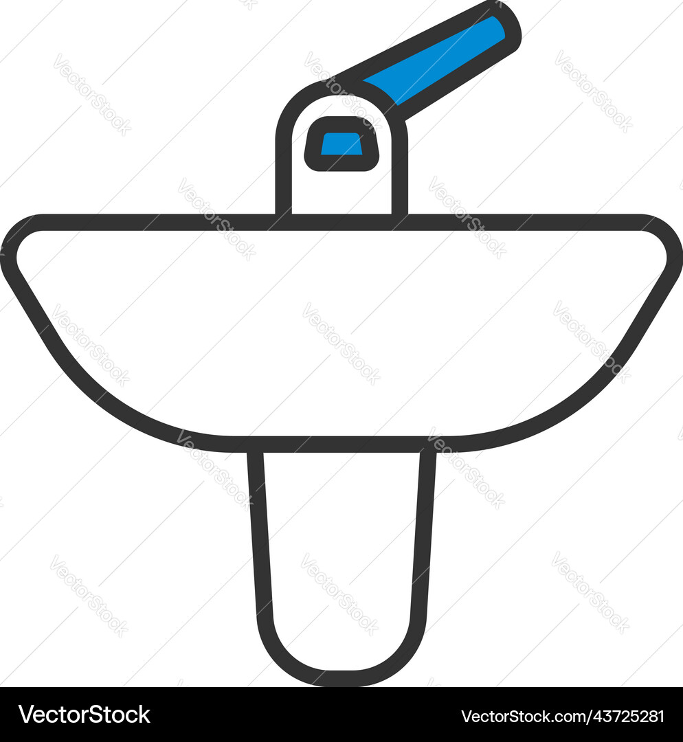 Wash basin icon Royalty Free Vector Image - VectorStock