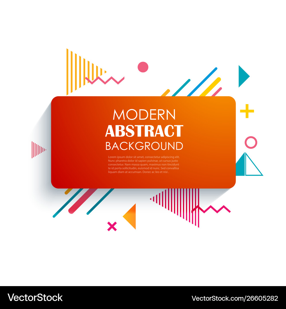 Abstract red rectangle geometric pattern design Vector Image