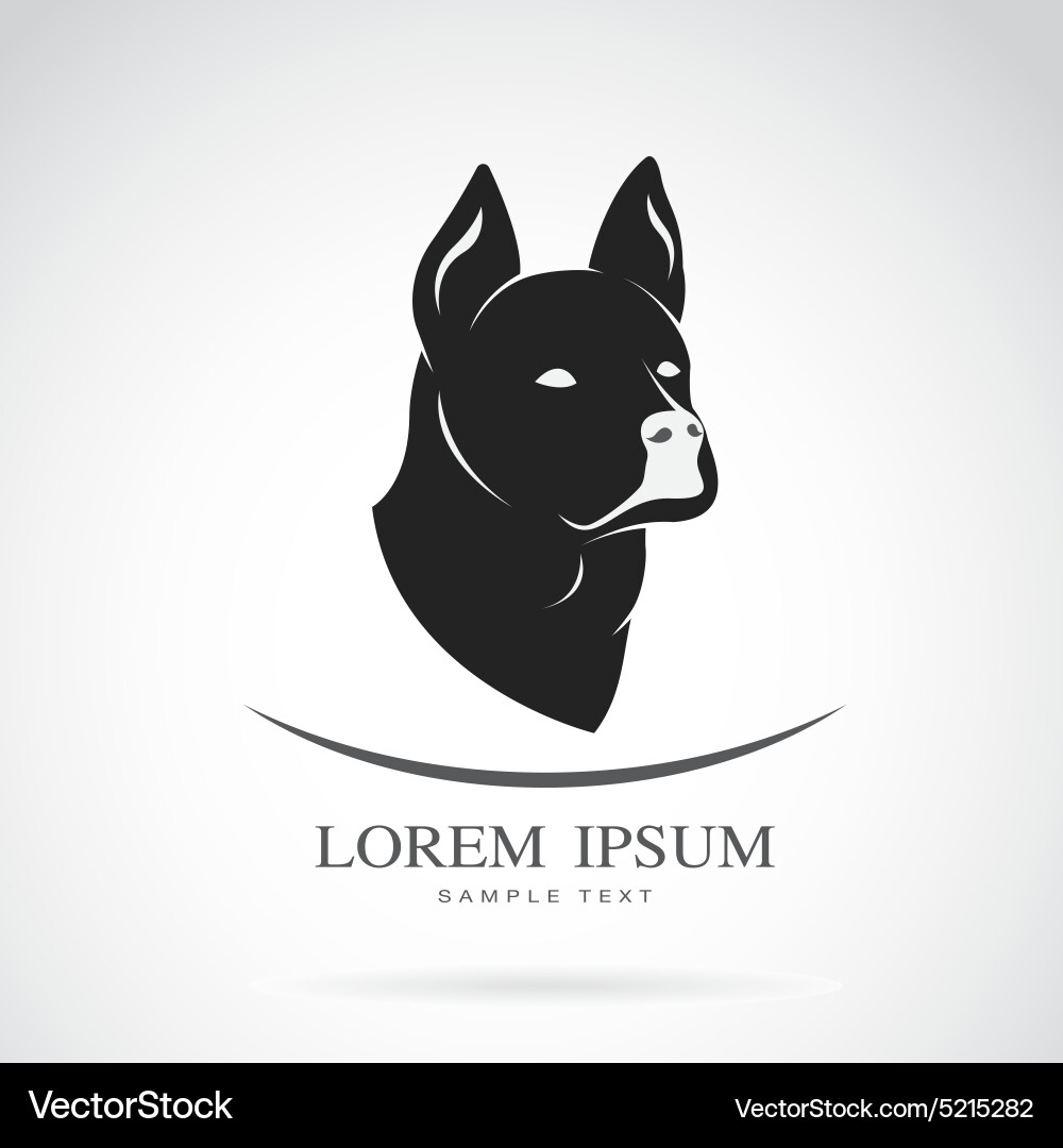 Dog head Royalty Free Vector Image - VectorStock
