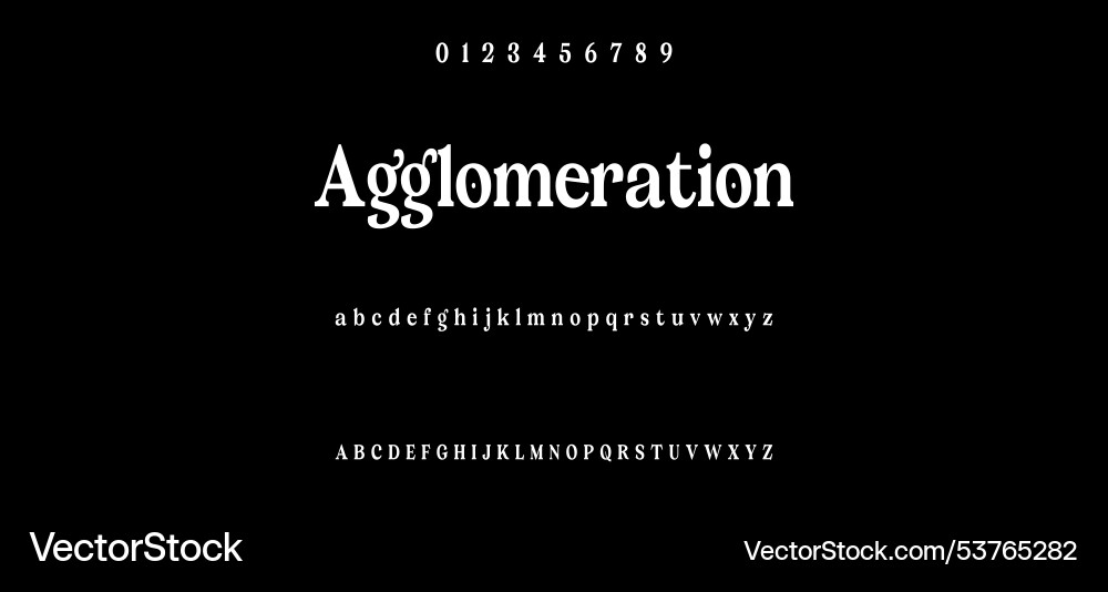 Premium luxury elegant alphabet letters Royalty Free Vector