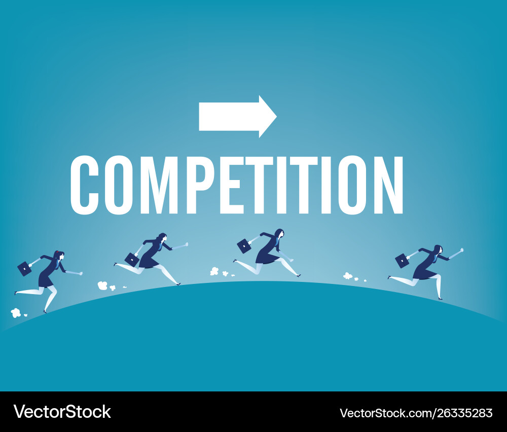 Business competiton concept Royalty Free Vector Image