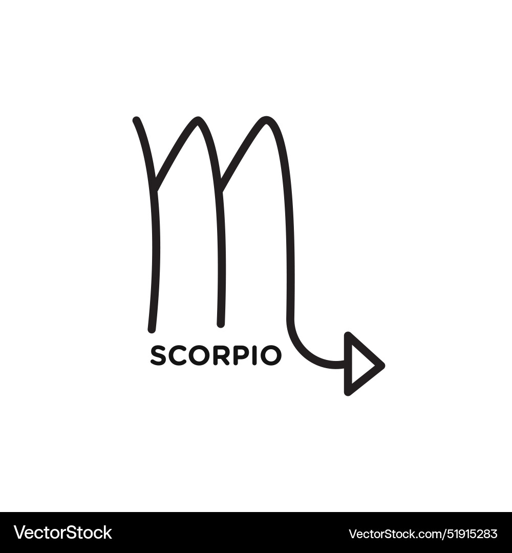 Scorpio zodiac sign icon set collection for web Vector Image