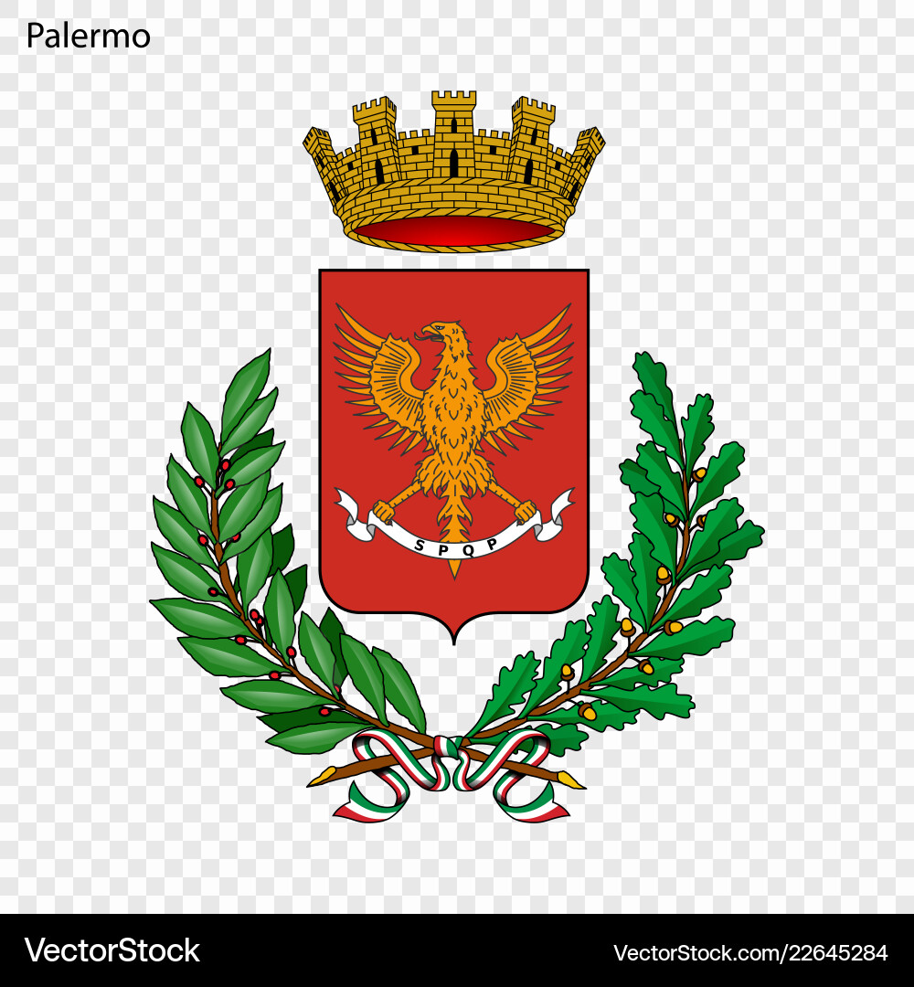 Emblem of palermo Royalty Free Vector Image - VectorStock