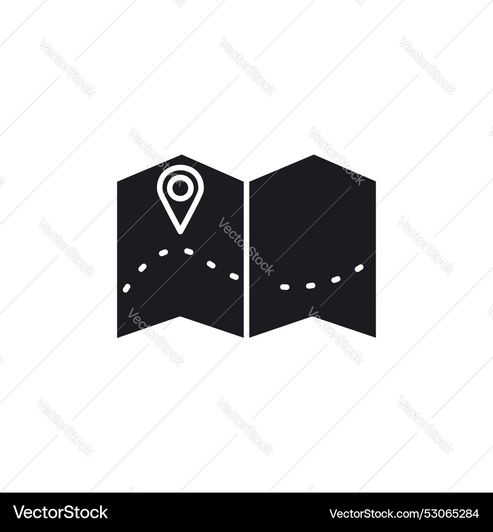 Journey icon isolated on white background Vector Image