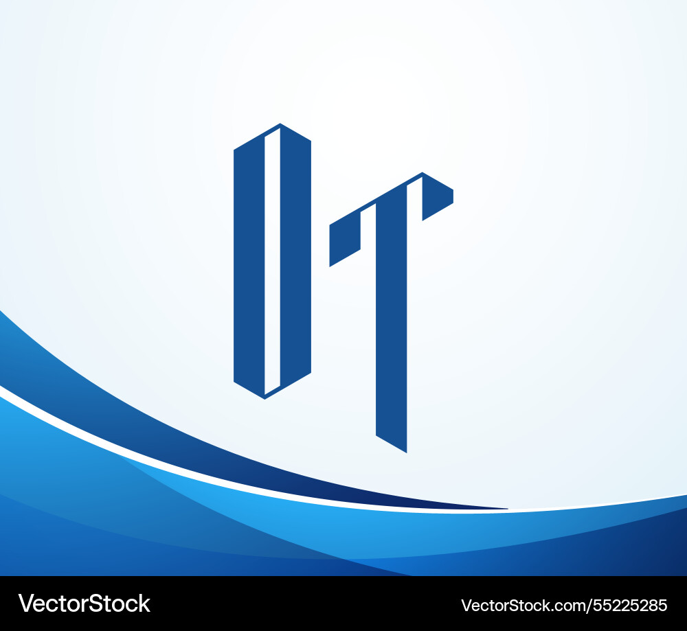 Ot alphabet letter logo design template elements Vector Image