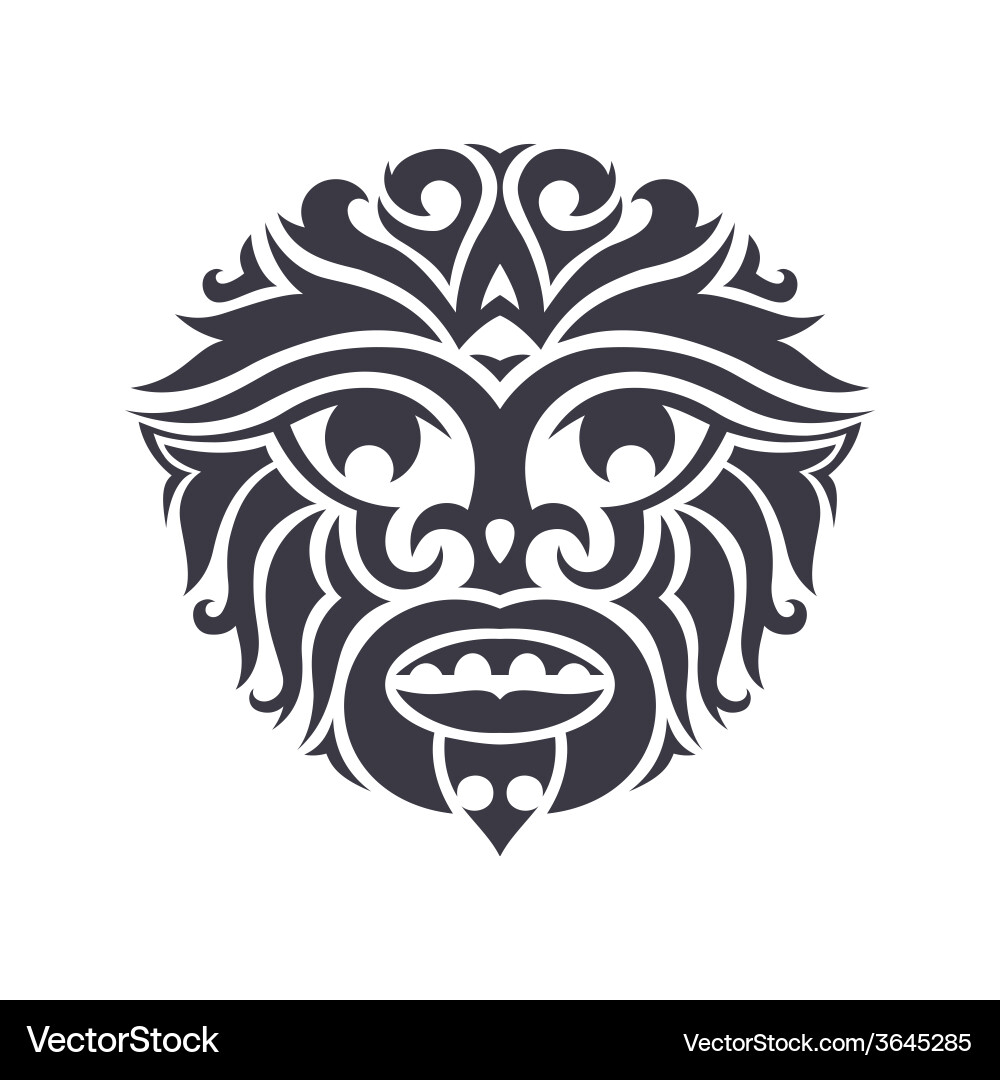 Traditional Tribal Mask Royalty Free Vector Image