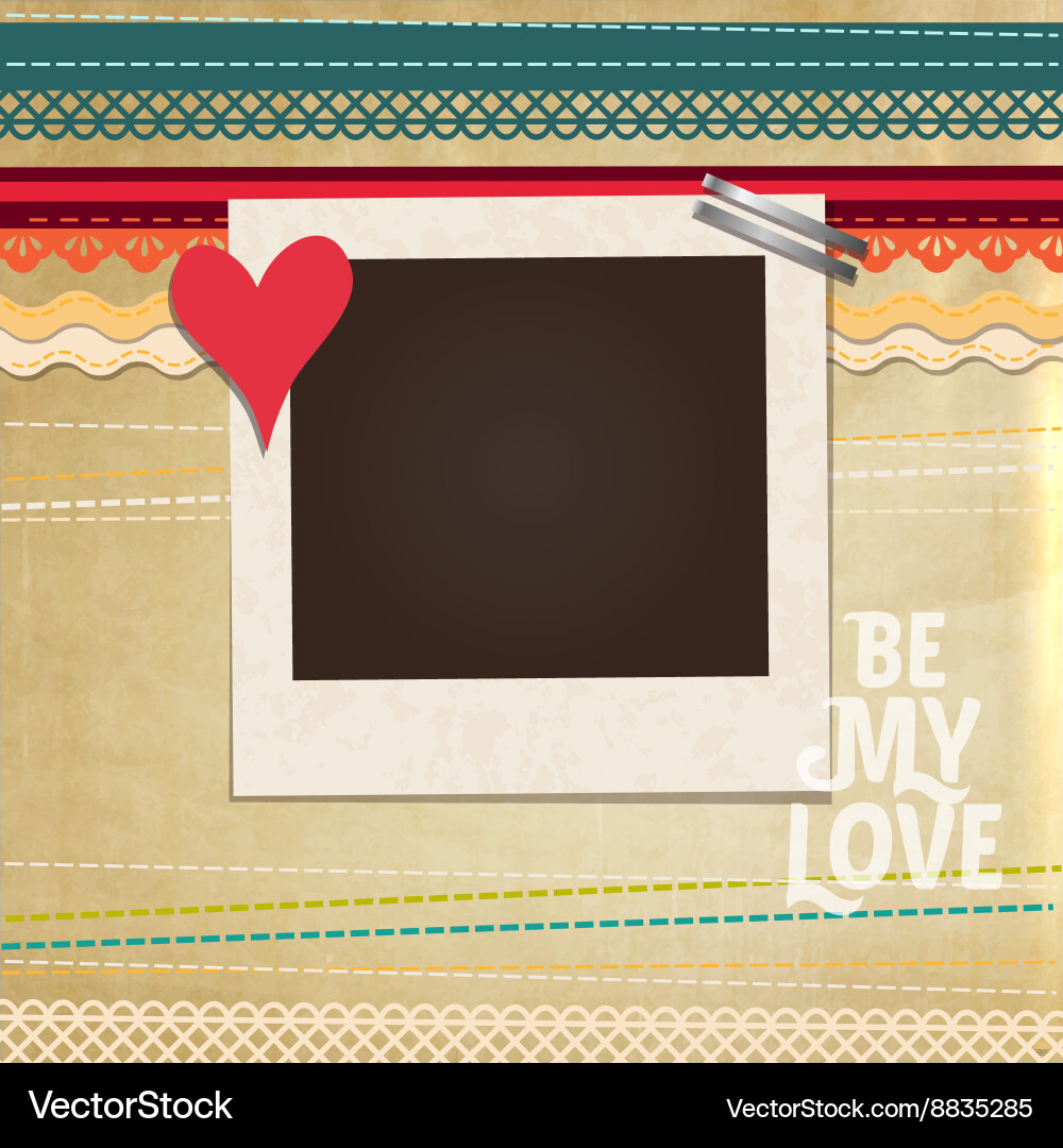 Vintage photo frame Royalty Free Vector Image - VectorStock
