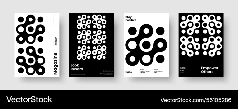 Abstract book cover template creative poster Vector Image