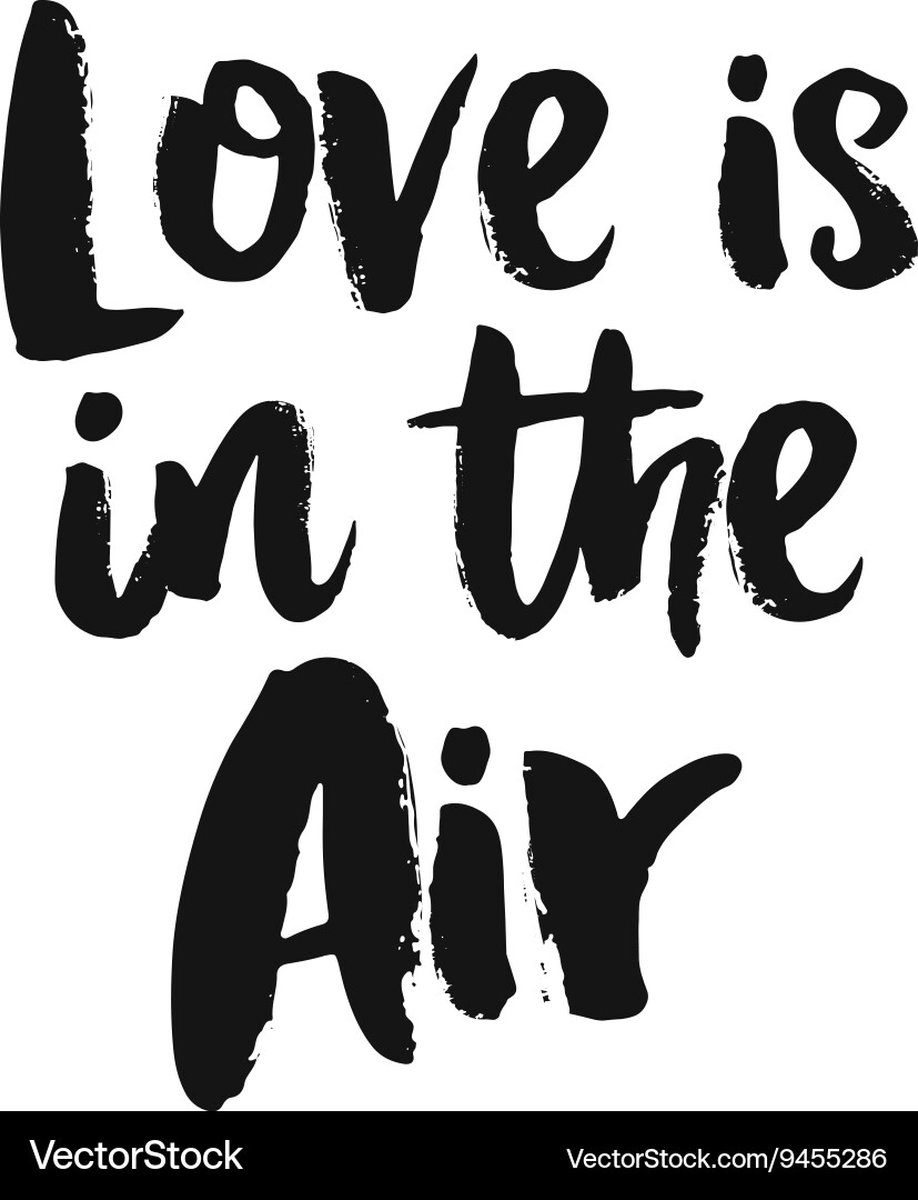 Hand drawn lettering poster Royalty Free Vector Image