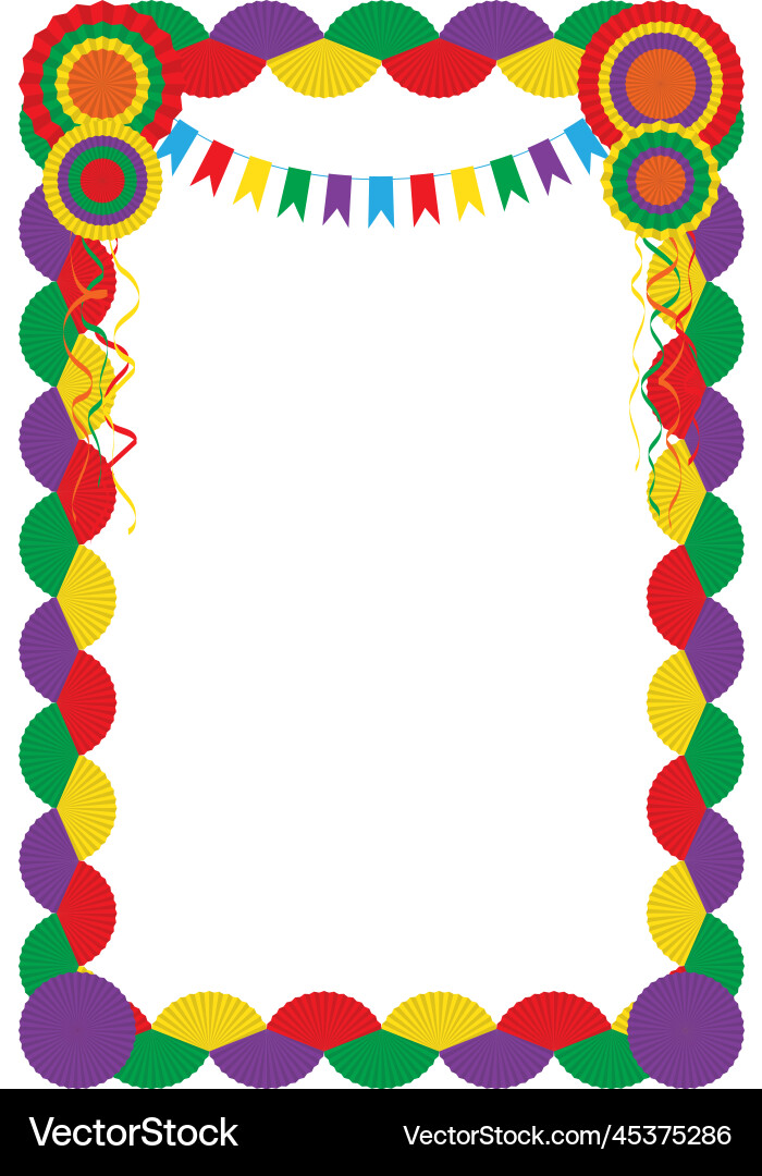 Mexican style greeting card invitation design Vector Image