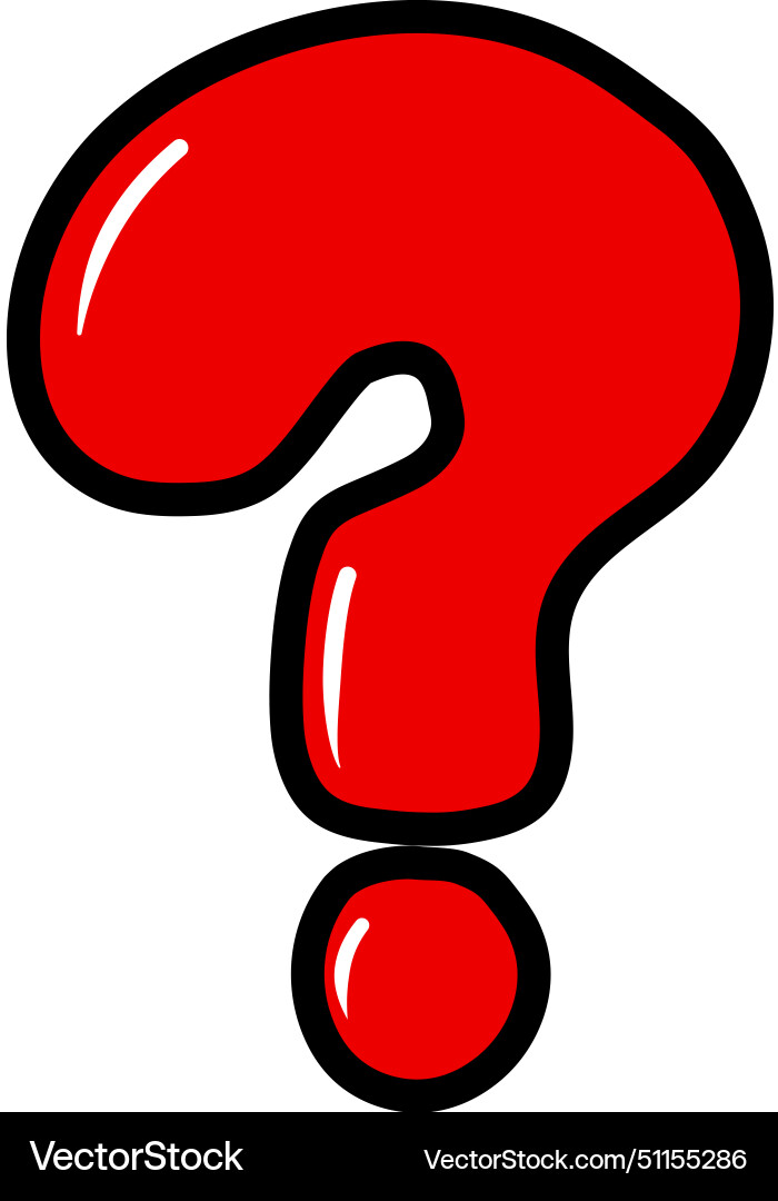 Red Question Mark Background