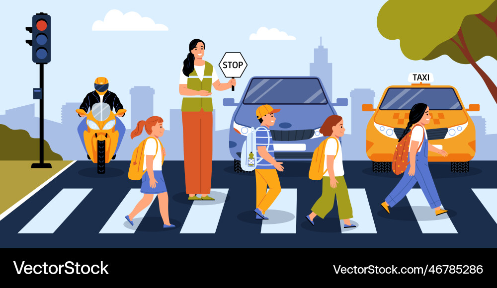 Safety and transport background Royalty Free Vector Image