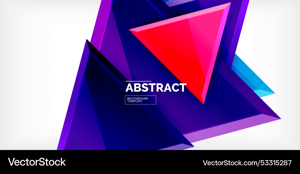 Abstract background - glossy triangles Royalty Free Vector