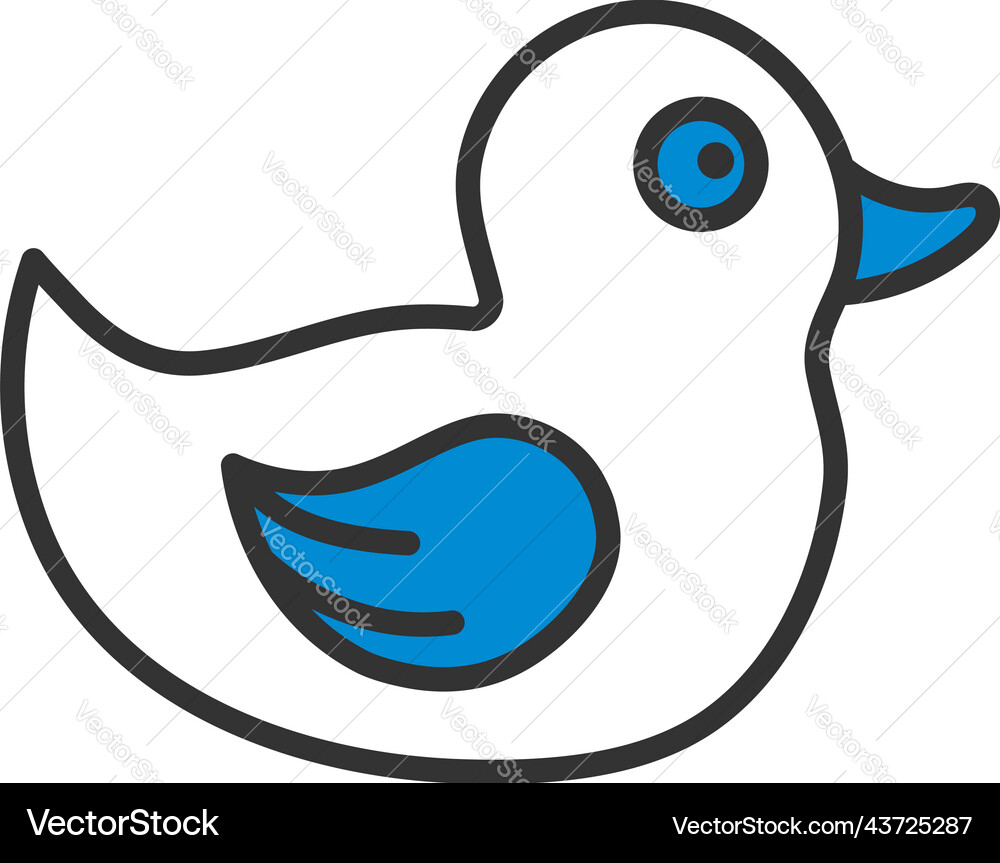 Bath duck icon Royalty Free Vector Image - VectorStock