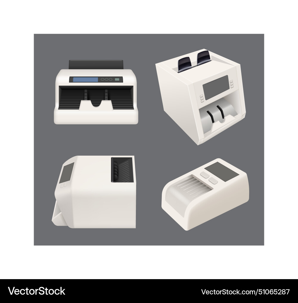 Counter money bank vault electronic Royalty Free Vector