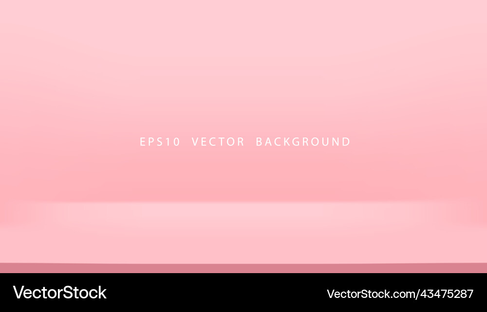 Empty pink stage background Royalty Free Vector Image