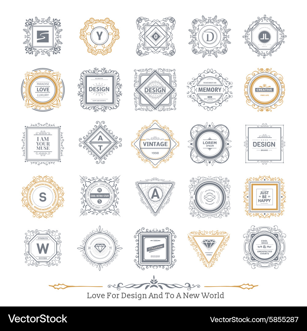 Logos set Royalty Free Vector Image - VectorStock