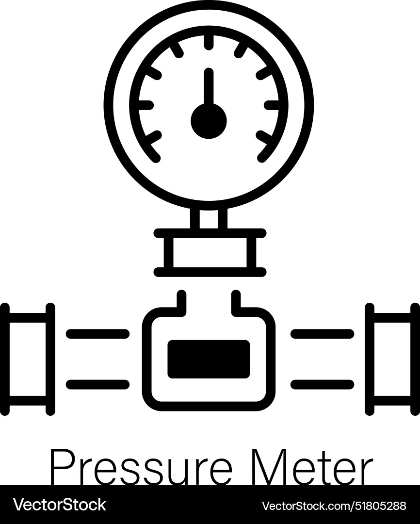 Pressure meter Royalty Free Vector Image - VectorStock