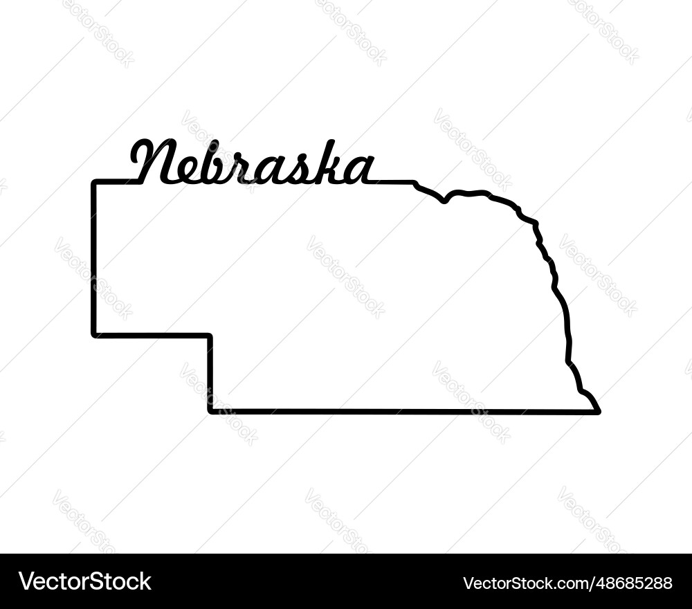 Nebraska State Outline Vector Images (over 480)