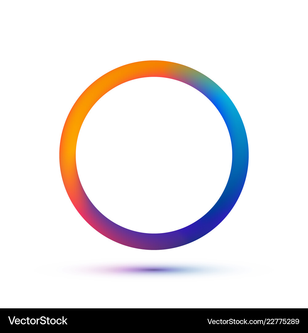 Abstract Colorful Circle Logo Template Royalty Free Vector