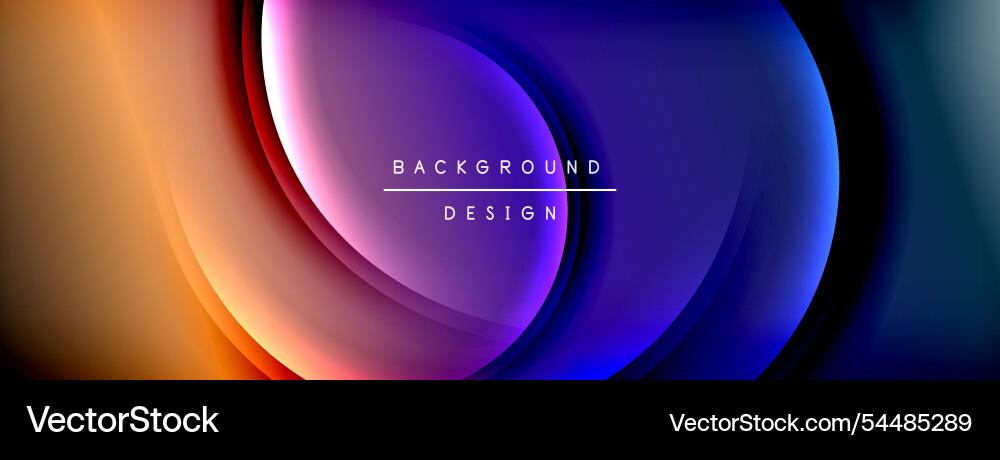 Bright rainbow style color gradient with curve Vector Image