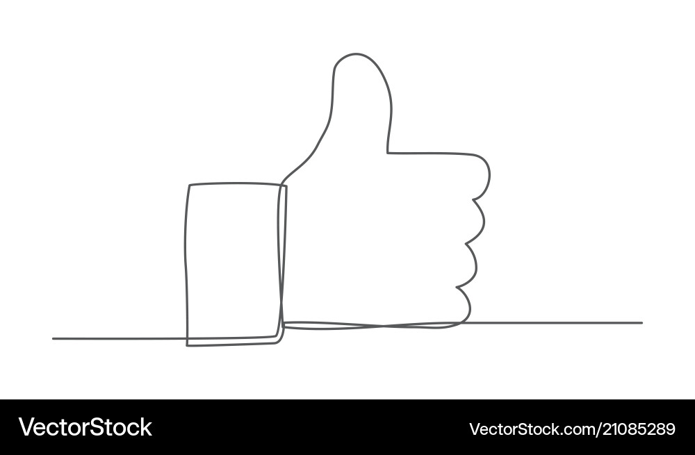 Like one line drawing Royalty Free Vector Image