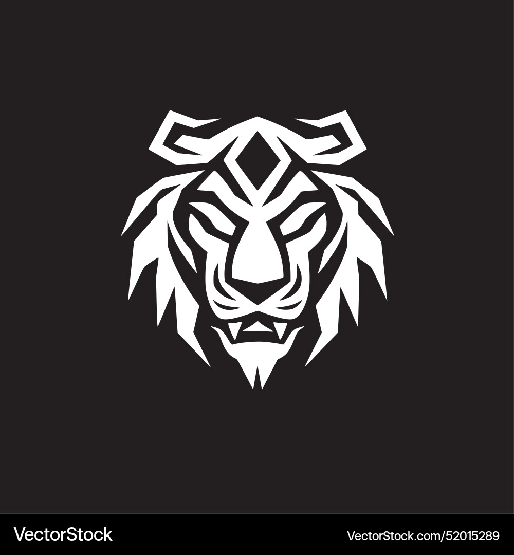 Tiger - minimalist and simple silhouette Vector Image