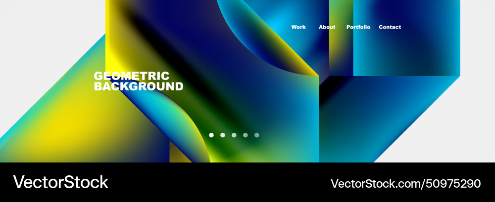 Colorful gradients with abstract geometric shapes Vector Image