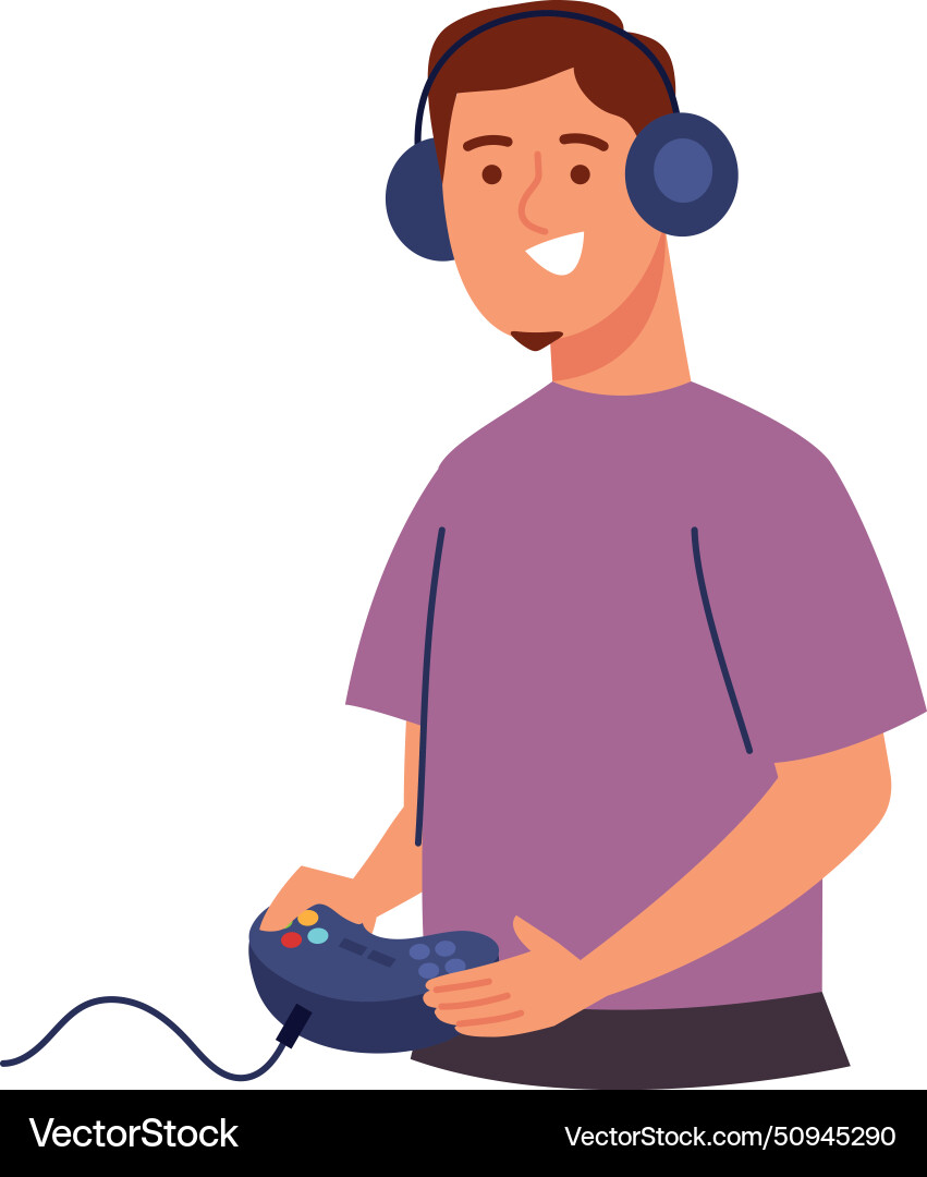 Geek pride day gamer with gamepad Royalty Free Vector Image