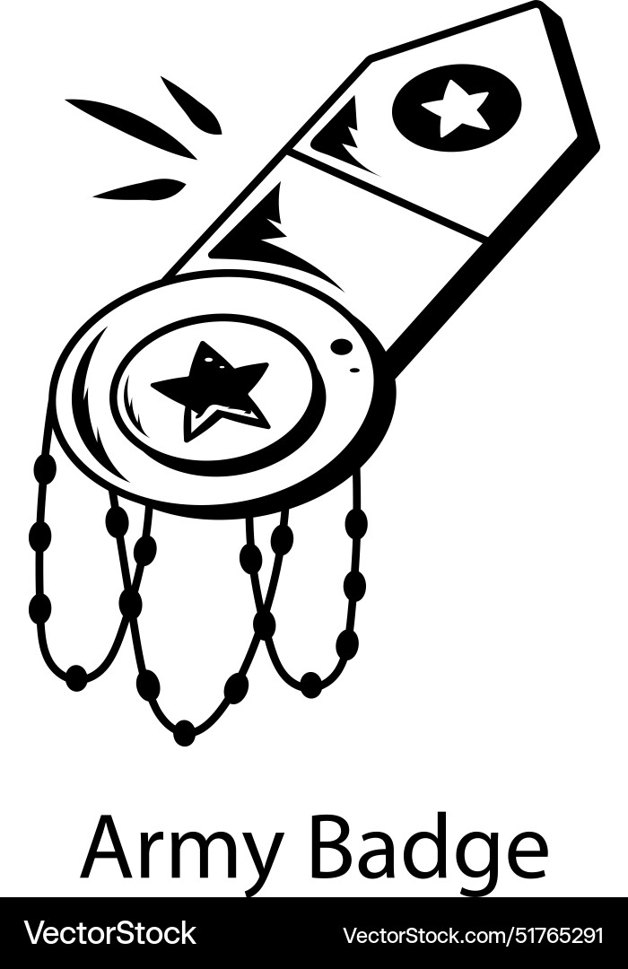 Army badge Royalty Free Vector Image - VectorStock