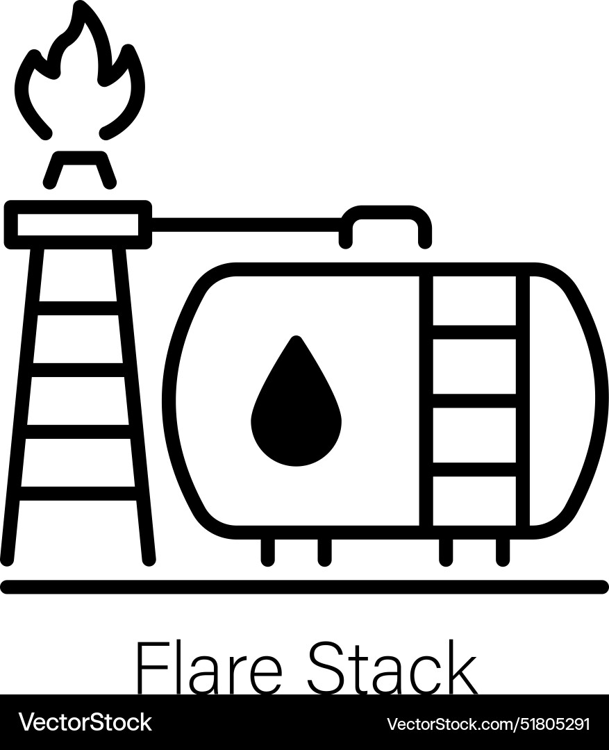 Flare stack Royalty Free Vector Image - VectorStock